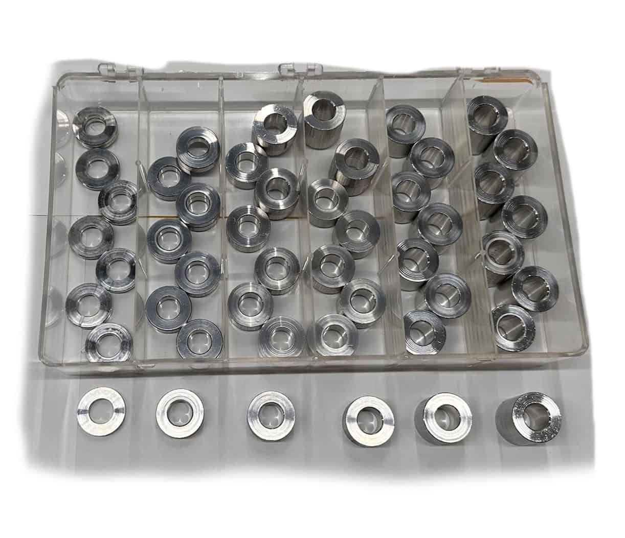 KT-28-A Aluminum Spacer Bushing Kit, 1" OD, 1/2" ID - A&A Manufacturing